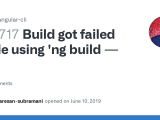 Build Got Failed While Using Ng Build Aot Issue 14717 Angular