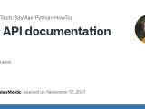 Api Documentation Issue 25 Adn Devtech 3dsmax Python Howtos Github