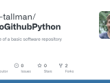 Github Prof Tallman Hellogithubpython Example Of A Basic Software