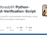 Github Scottbrady91 Python Email Verification Script A Simple Script