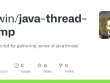 Github Edwin Java Thread Dump A Shell Script For Gathering Series Of