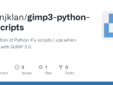 Github Owenjklan Gimp3 Python Fu Scripts A Collection Of Python Fu