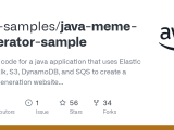 Github Aws Samples Java Meme Generator Sample Sample Code For A Java