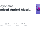 Github Akshaybhala Optimized Apriori Algorithm Using Matrix Data