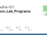 Github Vasudha 01 Python Lab Programs