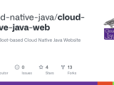 Github Cloud Native Java Cloud Native Java Web Spring Boot Based