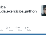Github Azoubs Lista De Exercicios Python