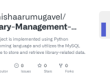 Github Monishaarumugavel Library Management System Using Python And