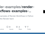 Github Render Examples Render Workflows Examples Public Examples Of