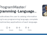 Github Theprogrammaster Programming Language Information Website