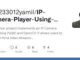 Github God233012yamil Ip Camera Player Using Python This Python