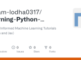 Github Arham Lodha0317 Learning Python Physics Informed Machine