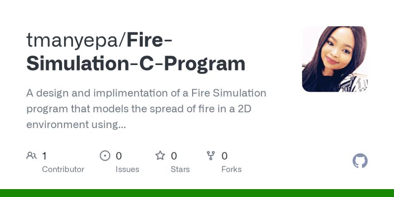 Github Bhoyee Fire Simulation This Aims To Design Implement And Evaluate Both Parallel And - Premium Landscape Art Gallery - 8K