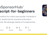 Github Techsponsorhub Javascript For Beginners Este Repositório Foi