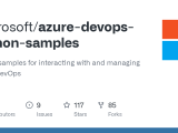 Github Microsoft Azure Devops Python Samples Python Samples For