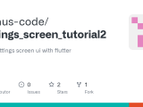 Github Uranus Code Settings Screen Tutorial2 Build Settings Screen