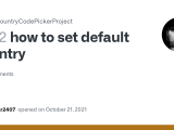How To Set Default Country Issue 512 Hbb20