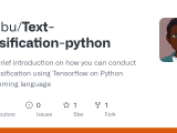 Github Kalebu Text Classification Python This Is Brief Introduction