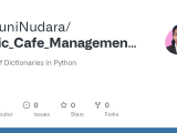 Github Sithuninudara Basic Cafe Management System Using Python Usage