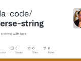 Github Kyda Code Reverse String Reverse A String With Java