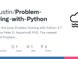 Github Phaustin Problem Solving With Python Repo For The Book