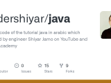 Github Codershiyar Java Source Code Of The Tutorial Java In Arabic