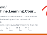 Github Ksonod Machine Learning Coursera Pythonversion Python Version