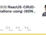 Github Talib808 Reactjs Crud Operations Using Json Server Rest Api