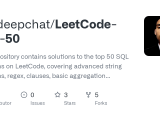 Github Letsdeepchat Leetcode Sql 50 This Repository Contains