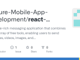 Github Secure Mobile App Development React Native Chat App A Feature