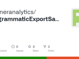 Github Partneranalytics Programmaticexportsampleappisv