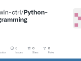 Github Ashwin Ctrl Python Programming