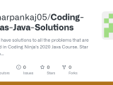 Github Kumarpankaj05 Coding Ninjas Java Solutions This Will Have
