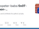 Github Taiwopeter Babs 0x07 Python Test Driven Development Doctests
