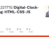 Github Ritik221715 Digital Clock Using Html Css Js