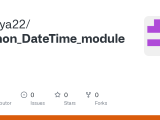 Github Divitya22 Python Datetime Module