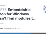 Embeddable Python For Windows Doesn T Find Modules To Import Like The