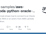 Github Aws Samples Aws Lambda Python Oracle Connection This Example
