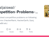 Github Gopaljaiswal Competition Problems Solution Cpp Python I Have
