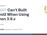 Can T Built Libxml2 When Using Python 3 9 X Issue 87001 Python