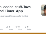 Github Brian Codes Stuff Java Based Timer App This Is A Java Based