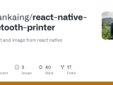 Github Yimankaing React Native Bluetooth Printer Print Text And