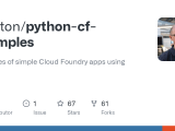 Github Ihuston Python Cf Examples Examples Of Simple Cloud Foundry