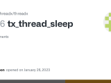 Tx Thread Sleep Issue 226 Eclipse Threadx Threadx Github