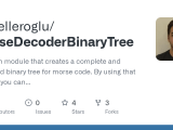 Github Bbkelleroglu Morsedecoderbinarytree A Python Module That