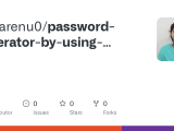 Github Rubarenu0 Password Generator By Using Html Css And Javascript