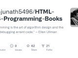 Github Manjunath5496 Html Css Programming Books Programming Is The