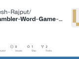 Github Brijesh Rajput Scrambler Word Game In Python