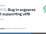 Bug In Argparse Not Supporting Utf8 Issue 75656 Python Cpython