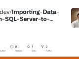Github Pyaidev Importing Data From Sql Server To Excel With Multiple